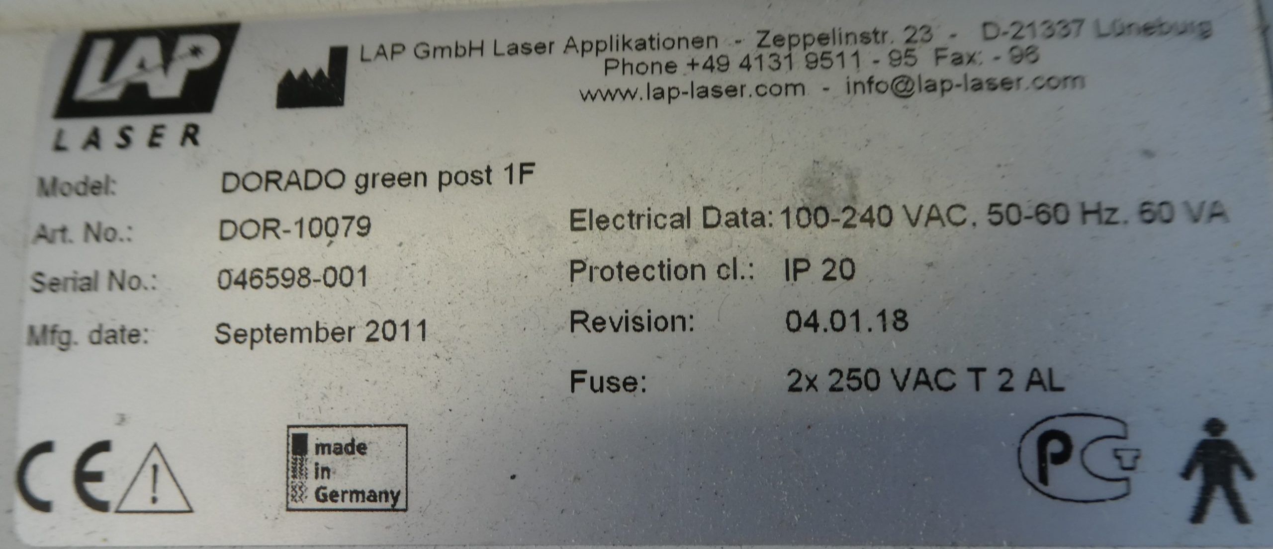 Refurbished LAP Dorado Green Post 1F - PW-5006 | ROS